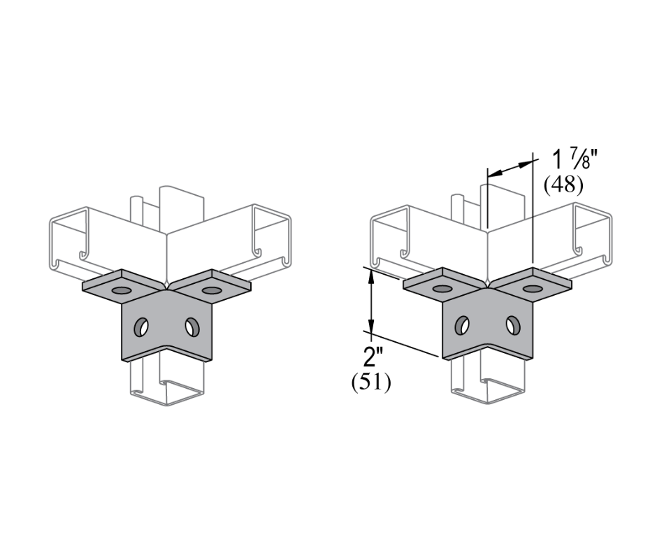 Wing Fittings for Strut Framing Projects | PUPCO | Fast Shipping
